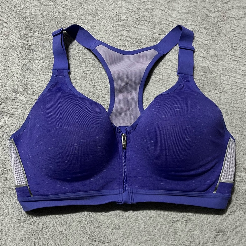 Purple Padded Sports Bra - Gem